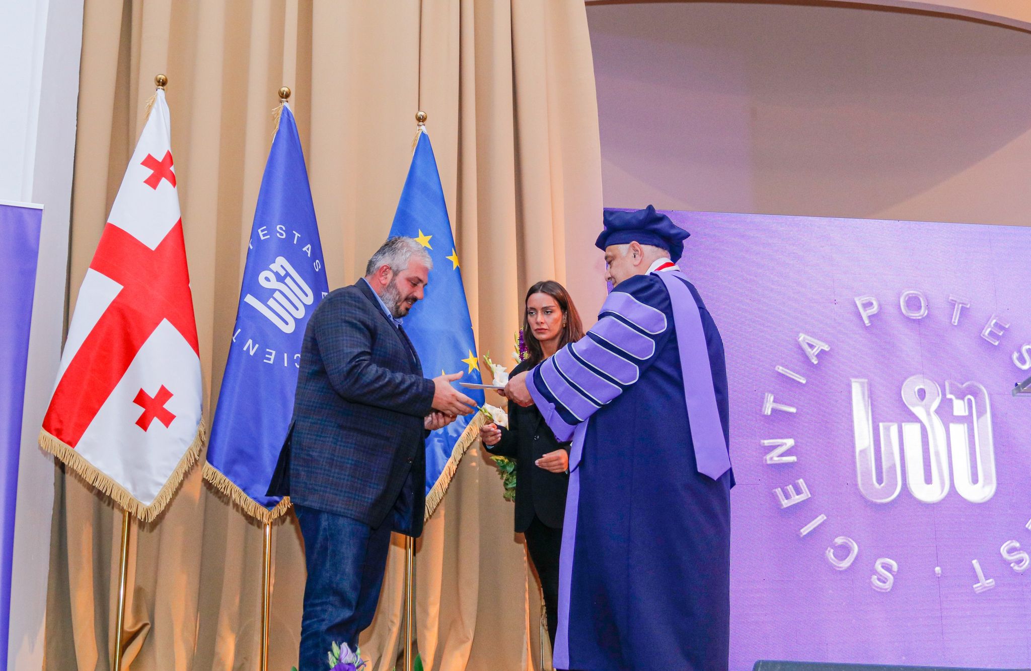 GTU Awards CEO of RMG - Tornike Lipartia with the Gold Medal - Business ...