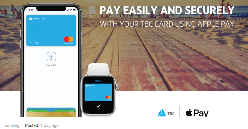 Payment has Never been so Easy - TBC Bank offers Apple Pay to its Users ...