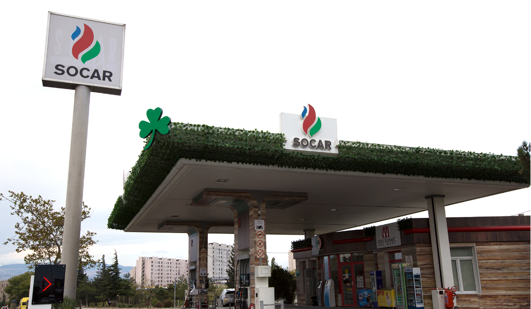 The New Rebranded Station of SOCAR is Designed with Shamrocks and Irish ...